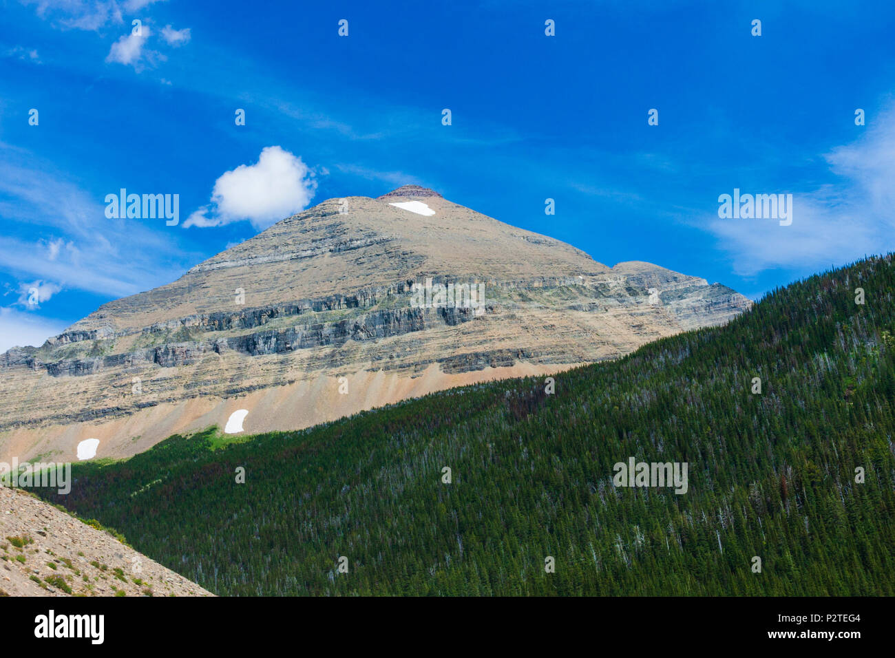 Mount Siyeh in Glacier National Park in Montana Stock Photo - Alamy