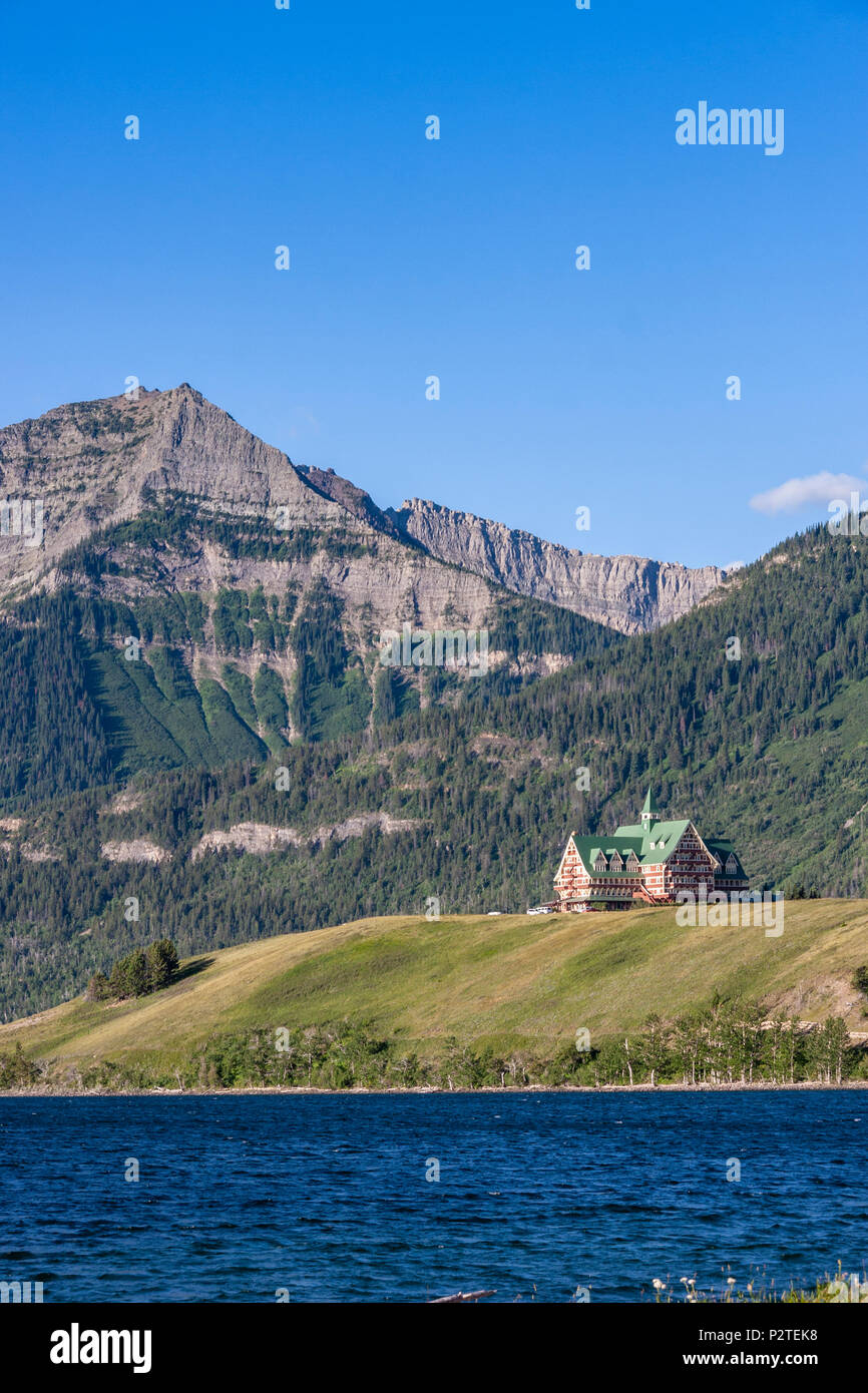 Prince of Wales Hotel and National Historic Site in Waterton Lakes ...