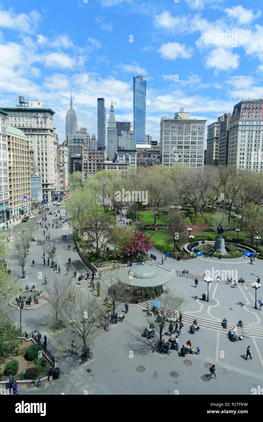 USA, American, New York, Manhattan, Union Square Stock Photo - Alamy