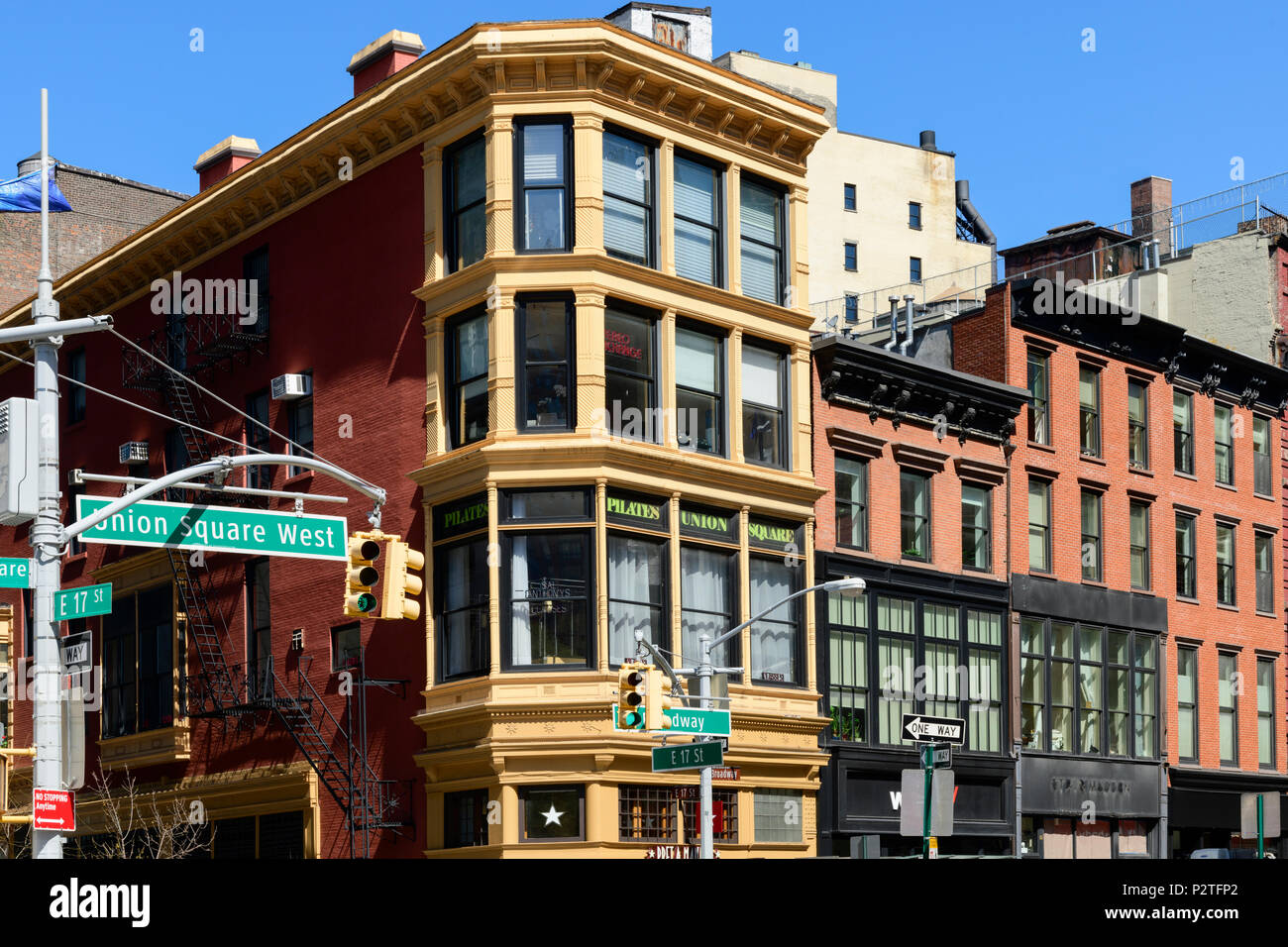 USA, American, New York, Manhattan, Union Square, Union Square West ...