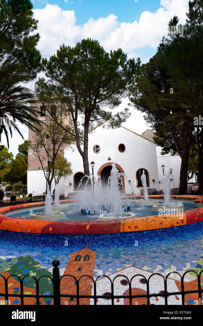 The fabulous village of Mijas with its whitewashed buildings, churches ...