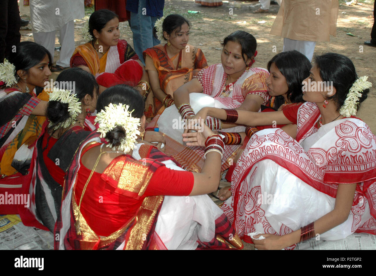 Celebrating Pohela Boishakh, 1st Day of Bangla New Year. Dhaka ...