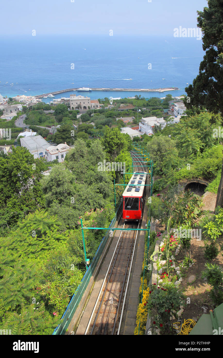 Capri funicular hi-res stock photography and images - Alamy