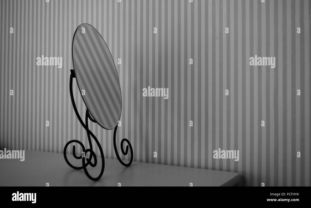 A mirror with reflected lines Stock Photo - Alamy