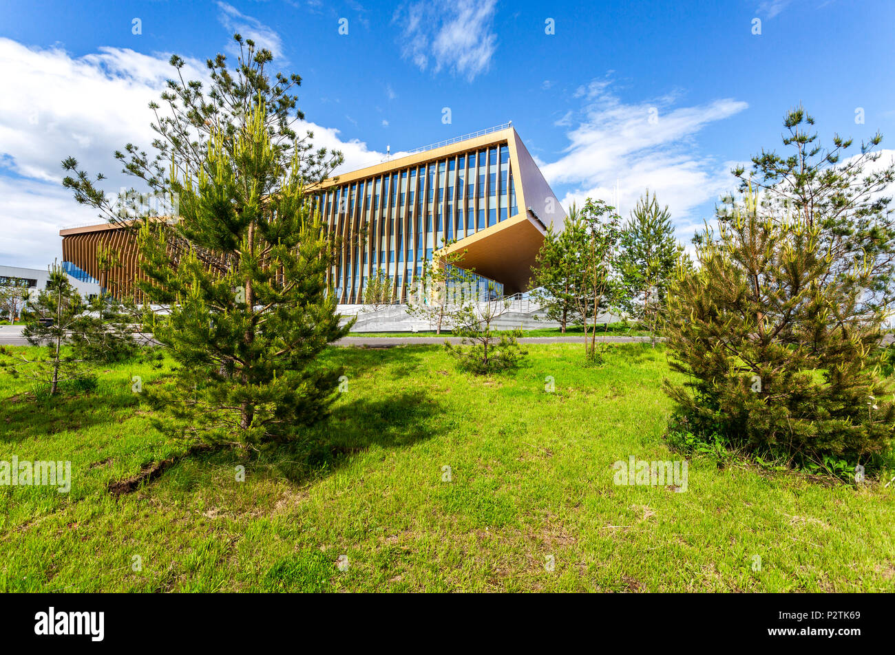 Innopolis, Russia - June 11, 2018: Modern building of Innopolis ...