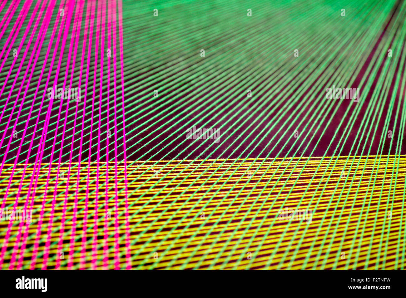 Colourful strings art Stock Photo - Alamy