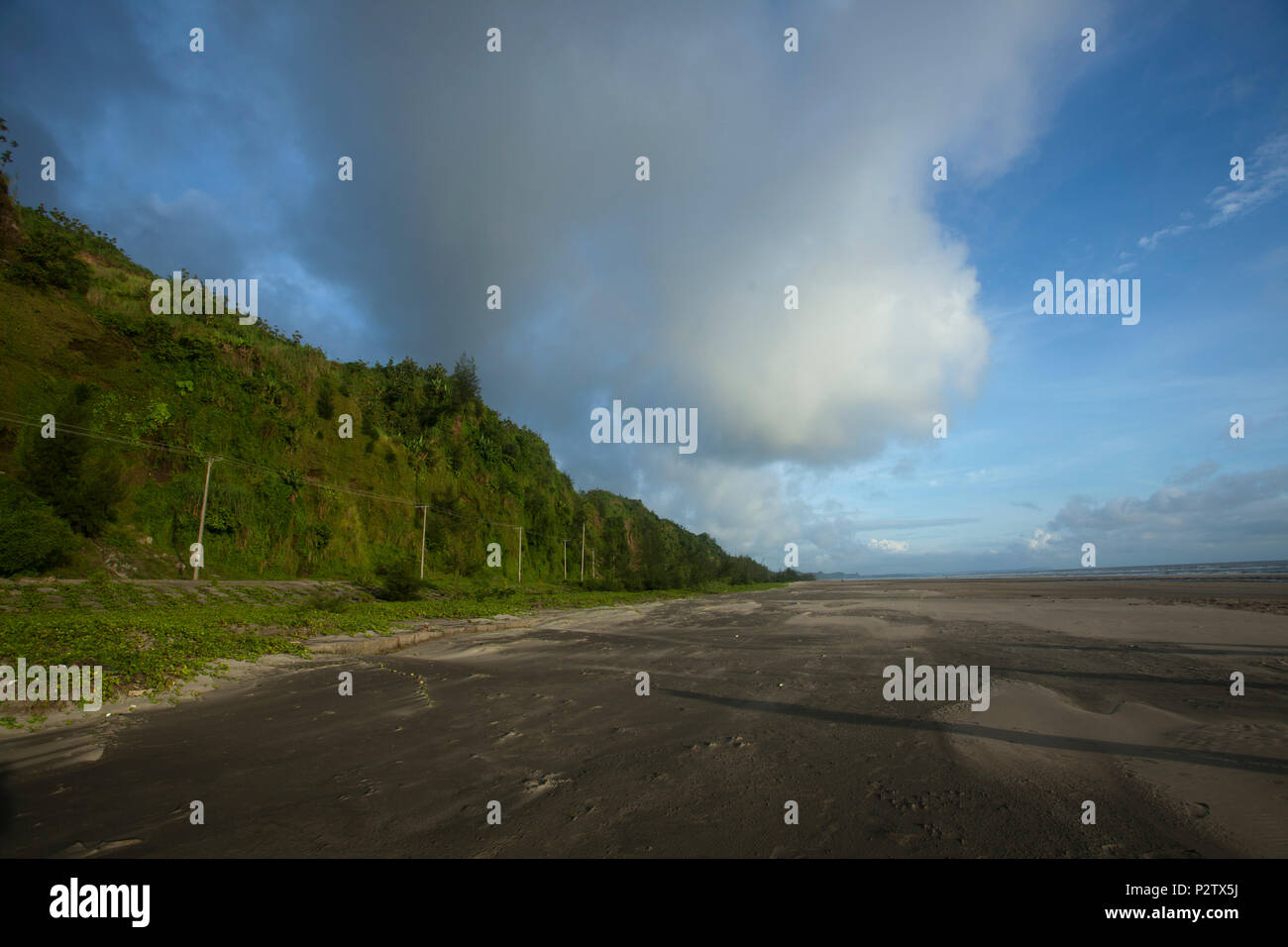 Himchari Sea Beach. It is a part of the Cox's Bazar Sea Beach, the ...