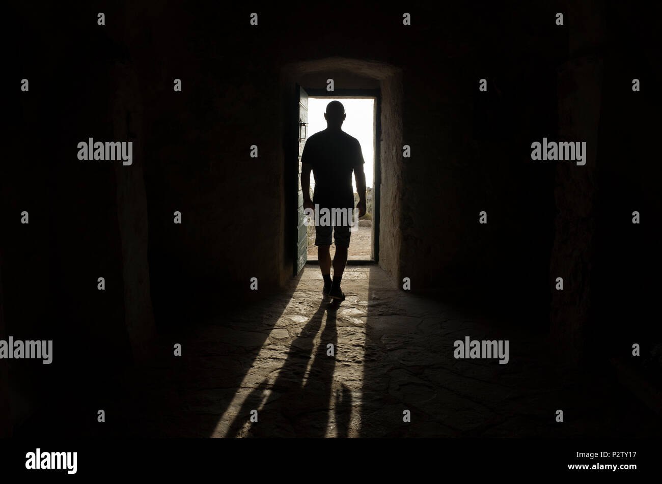 Silhouette Man Door High Resolution Stock Photography and Images - Alamy
