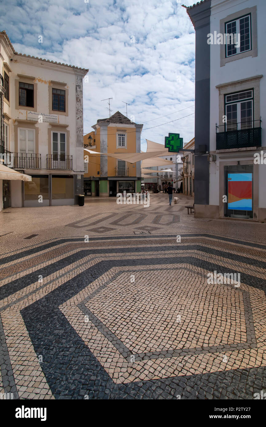Commercial tourist area of Faro city, Portugal Stock Photo - Alamy