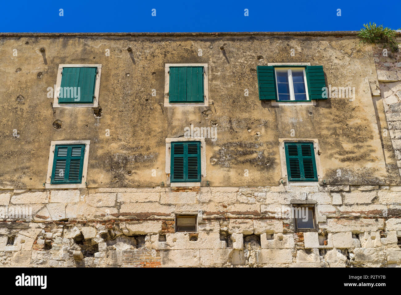 Split Croatia, 22 July 2017, Details of old buildings in the city Stock ...