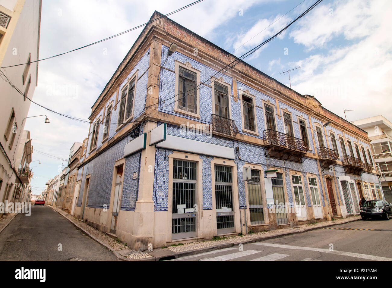 View of the typical buildings of the portuguese cities Stock Photo - Alamy