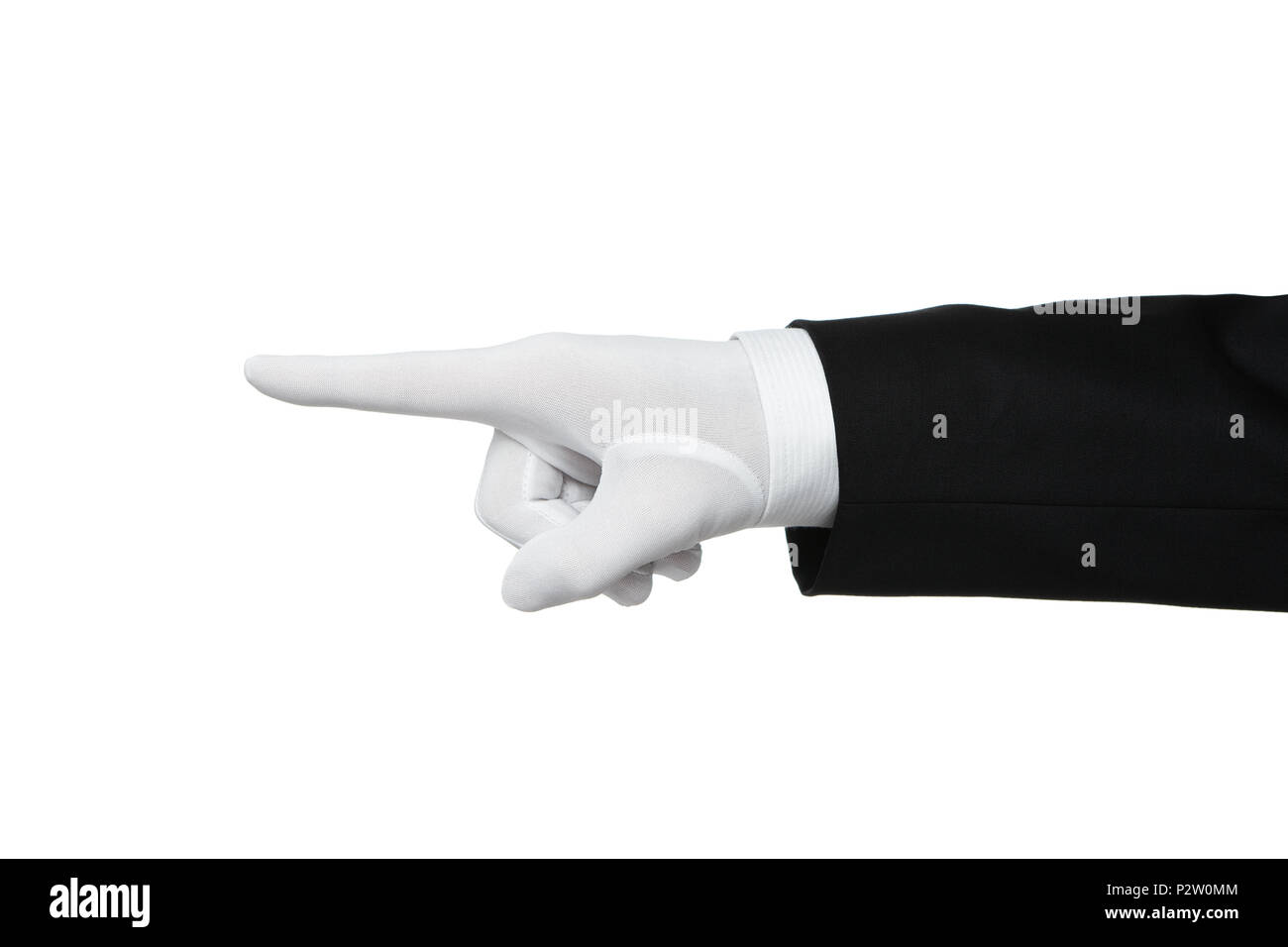 Hand pointing with finger Stock Photo - Alamy