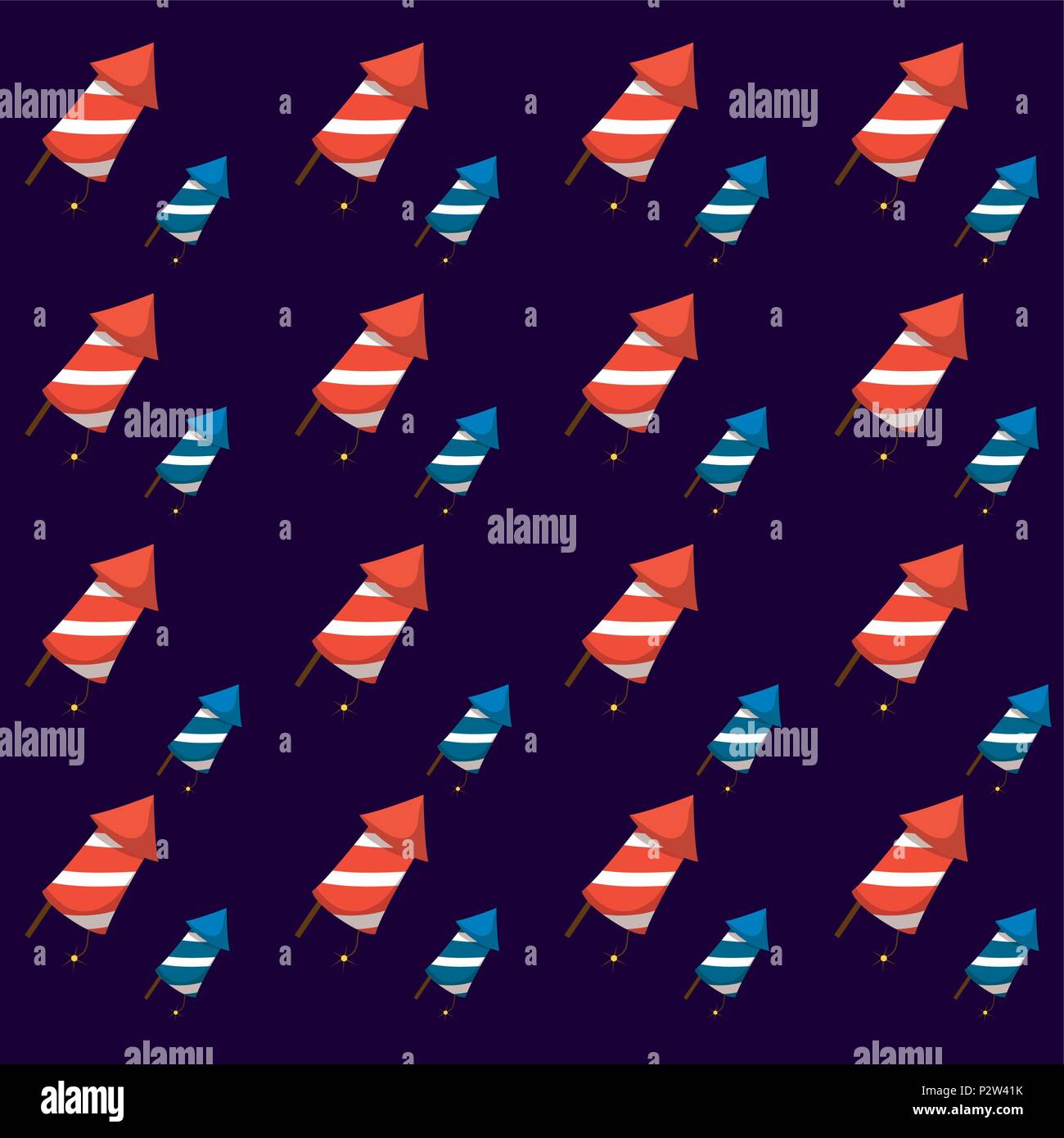 firework rockets pattern, colorful design. vector illustration Stock ...