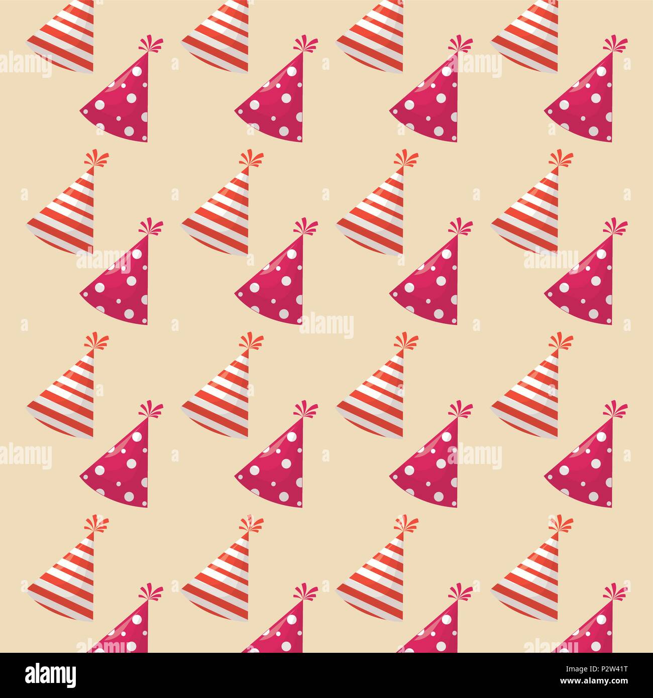 background of party hats pattern, colorful design. vector illustration ...