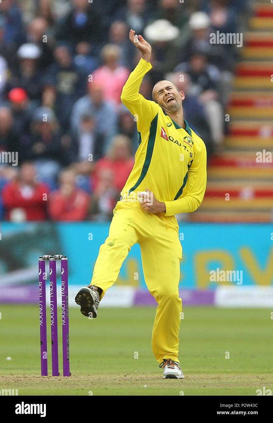Australia's Ashton Agar during the One Day International match at the ...