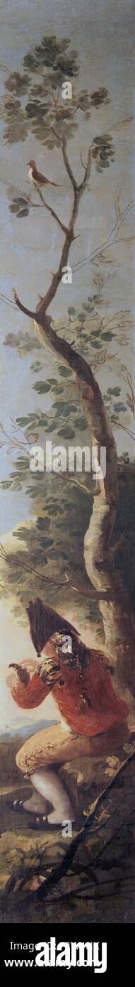 'Boy with a Bird', 1779-1780, Oil on canvas, 262 x 40 cm, P00790 ...