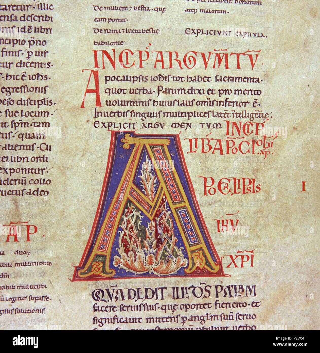 BIBLIA DE AVILA-CODICE S XIII-LETRA A. Location: BIBLIOTECA NACIONAL ...