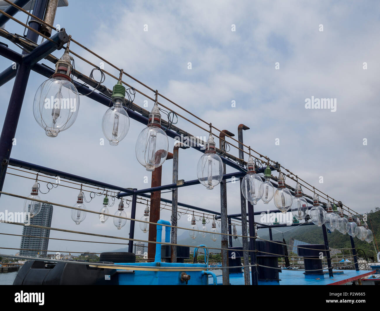 Big special fishing boat bulb, at Yilan, Taiwan Stock Photo - Alamy