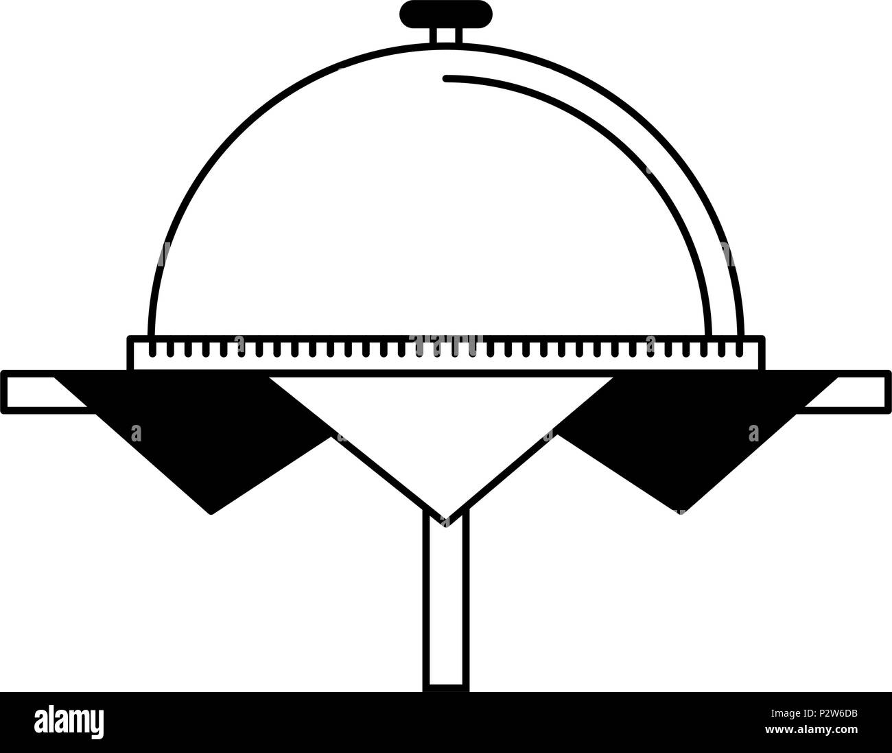 Black dish cover Stock Vector Images - Alamy