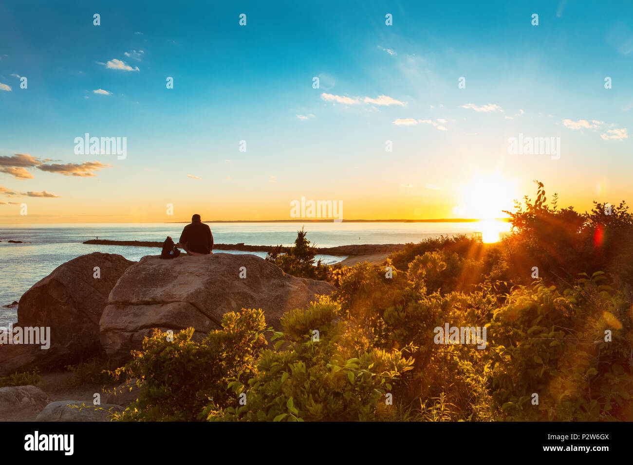 Sunset at Meigs Point at Hammonasset State Park Stock Photo - Alamy Sunset at Meigs Point at Hammonasset State Park Stock Photo - Alamy