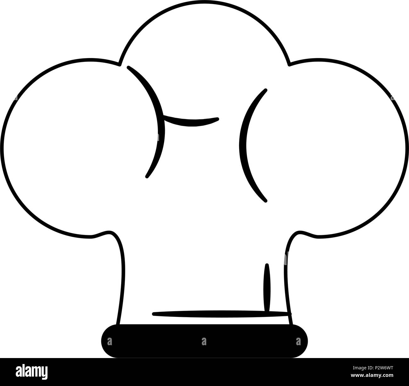 Chef in traditional hat Stock Vector Images - Alamy