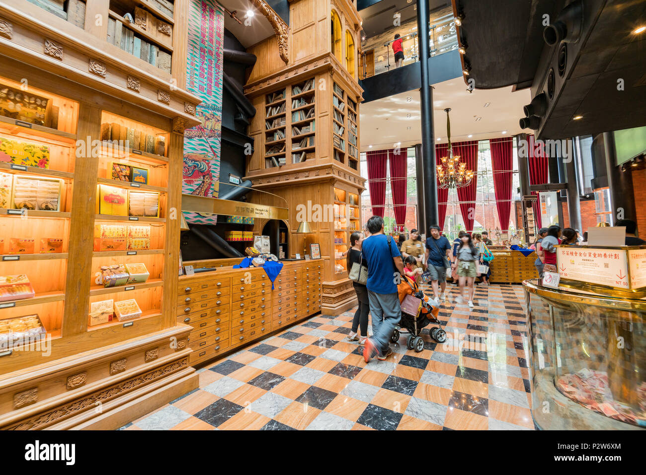 Taichung, MAY 25: Interior view of the special Miyahara Ice Cream store ...