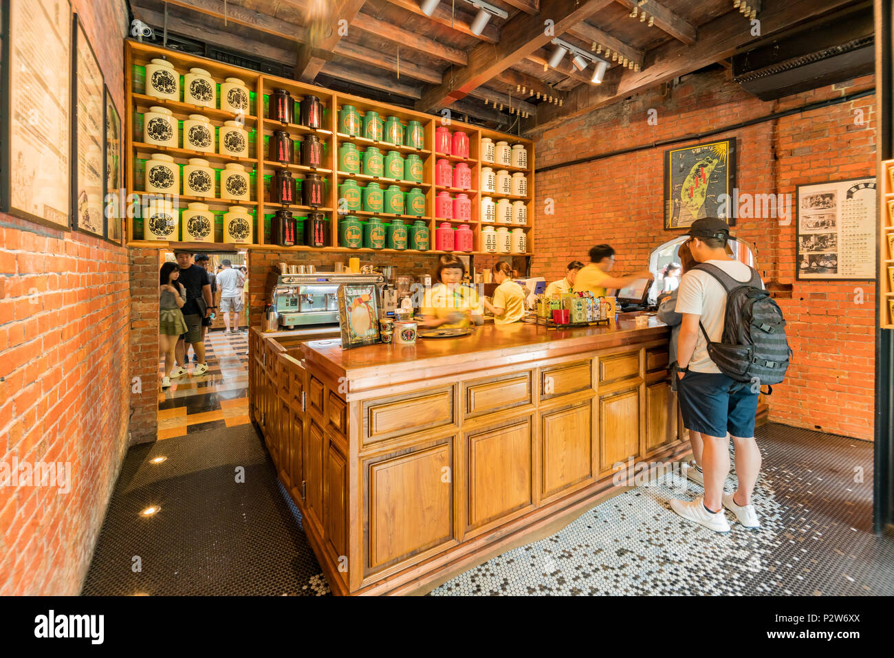 Taichung, MAY 25: Interior view of the special Miyahara Ice Cream store ...