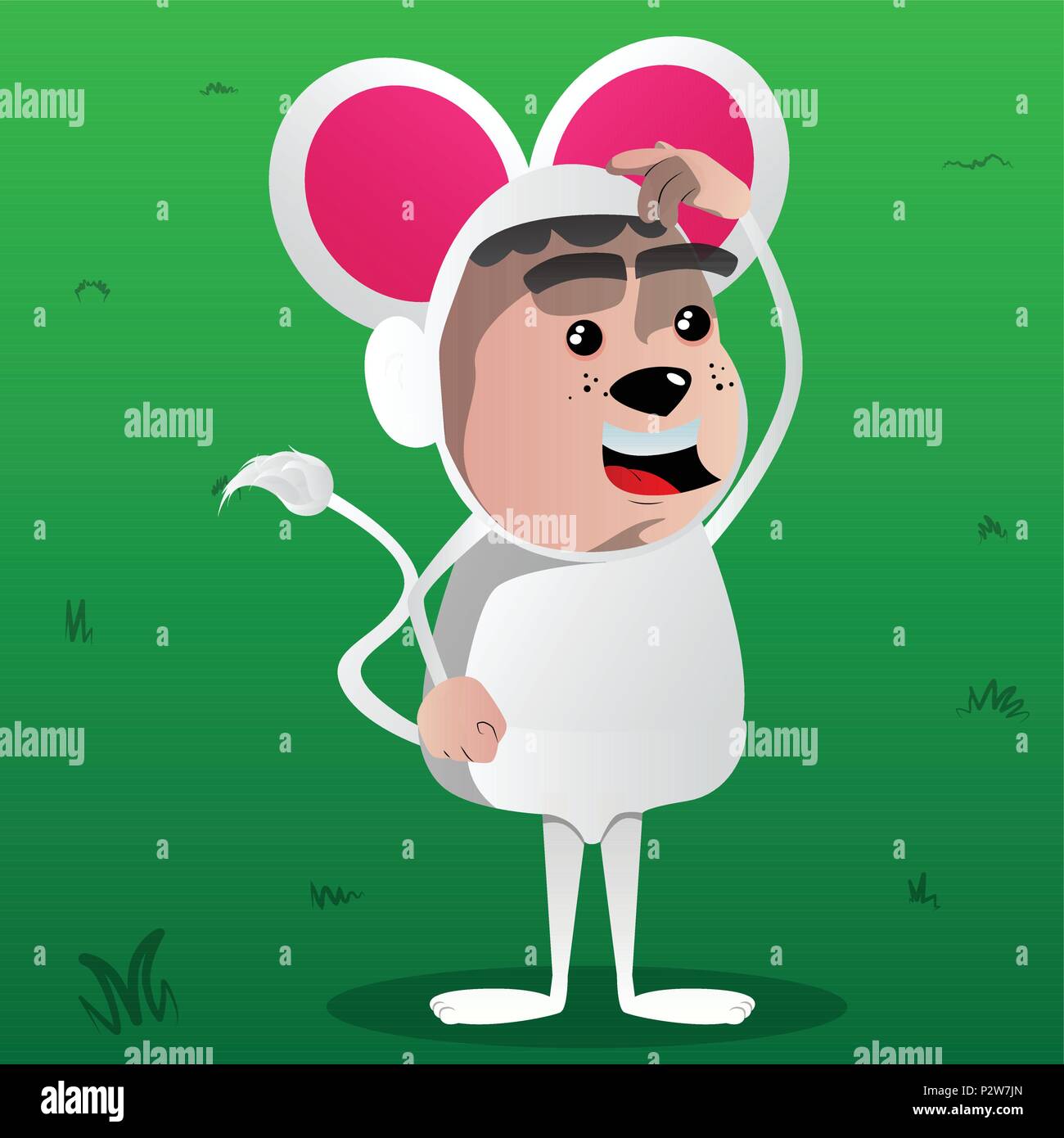 Cartoon Boy Kid Hand Gesture High Resolution Stock Photography and ...