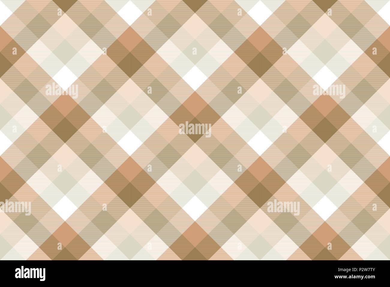 Plaid diagonal fabric texture seamless pattern. Vector illustration ...