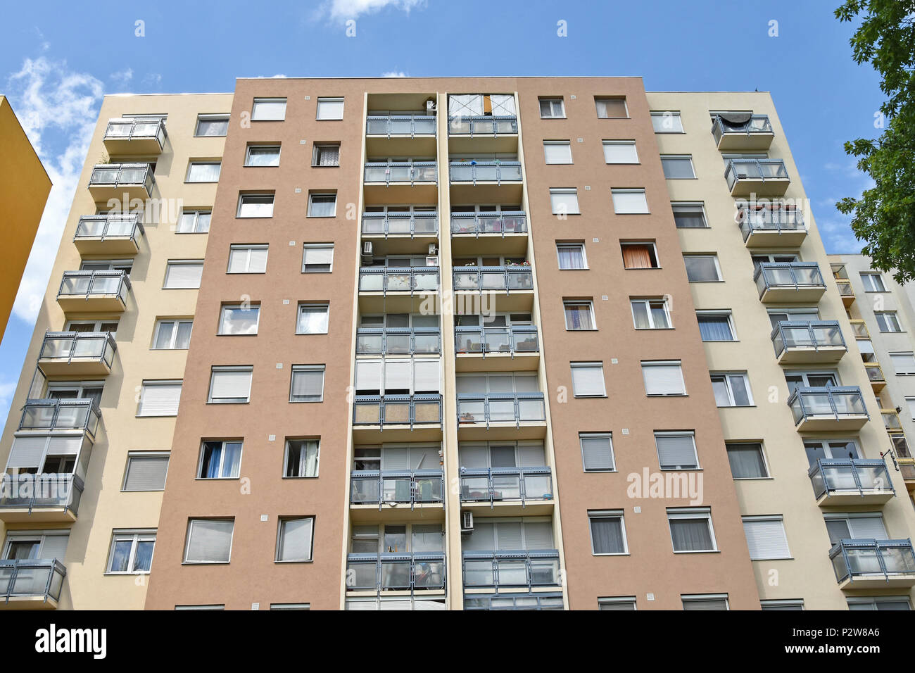 High apartment building in the city Stock Photo - Alamy