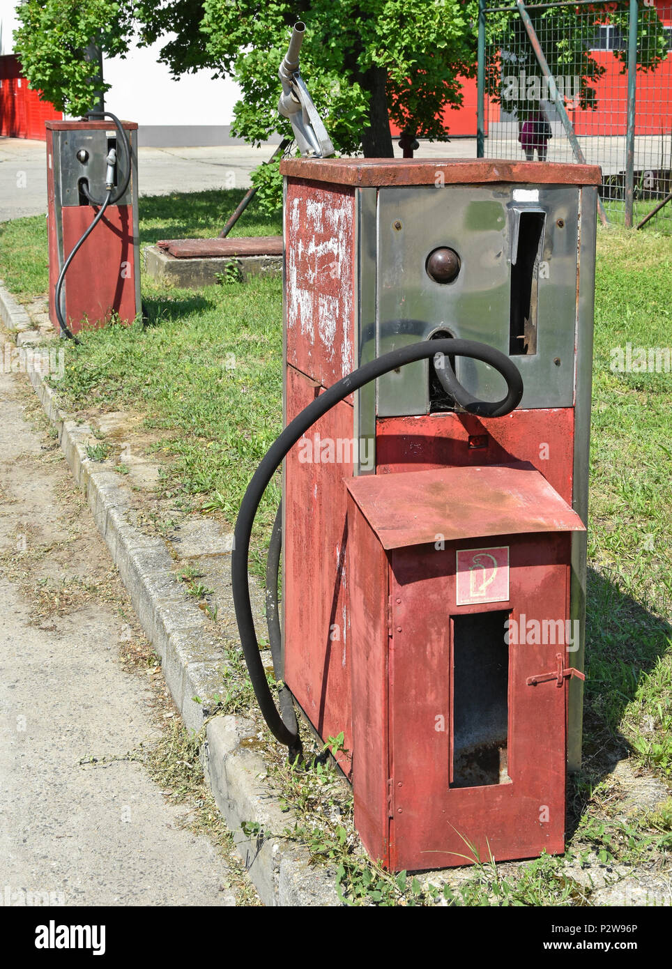 Old rusty gas stations Stock Photo - Alamy