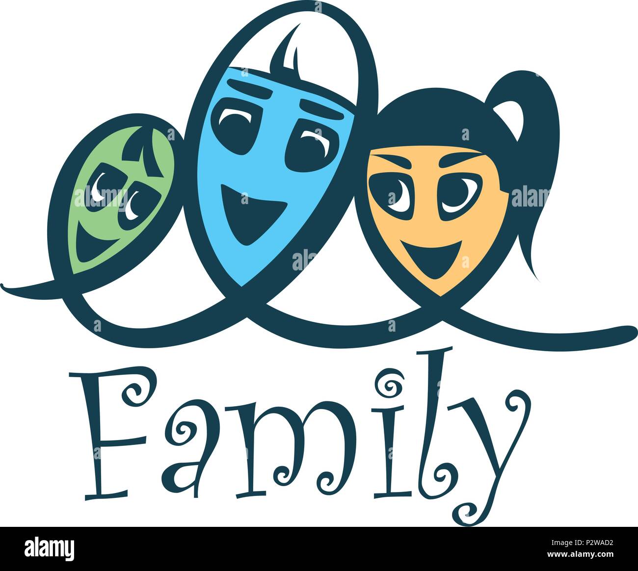 vector family logo Stock Vector Image & Art - Alamy