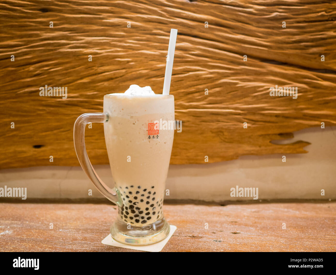 Taichung, MAY 25: Bubble Tea from the original store of Chun Shui Tang ...