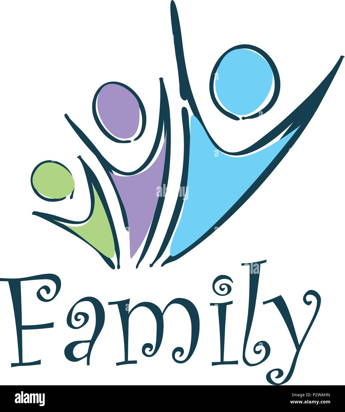 vector family logo Stock Vector Image & Art - Alamy