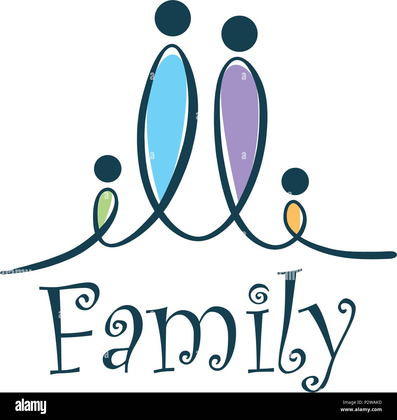vector family logo Stock Vector Image & Art - Alamy