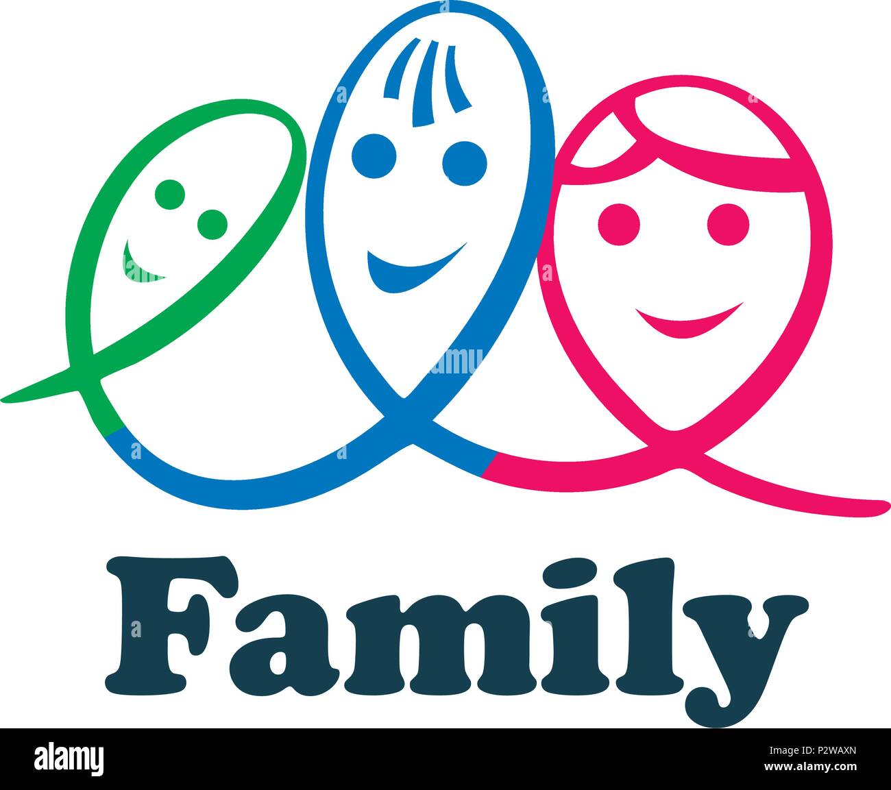 vector family logo Stock Vector Image & Art - Alamy