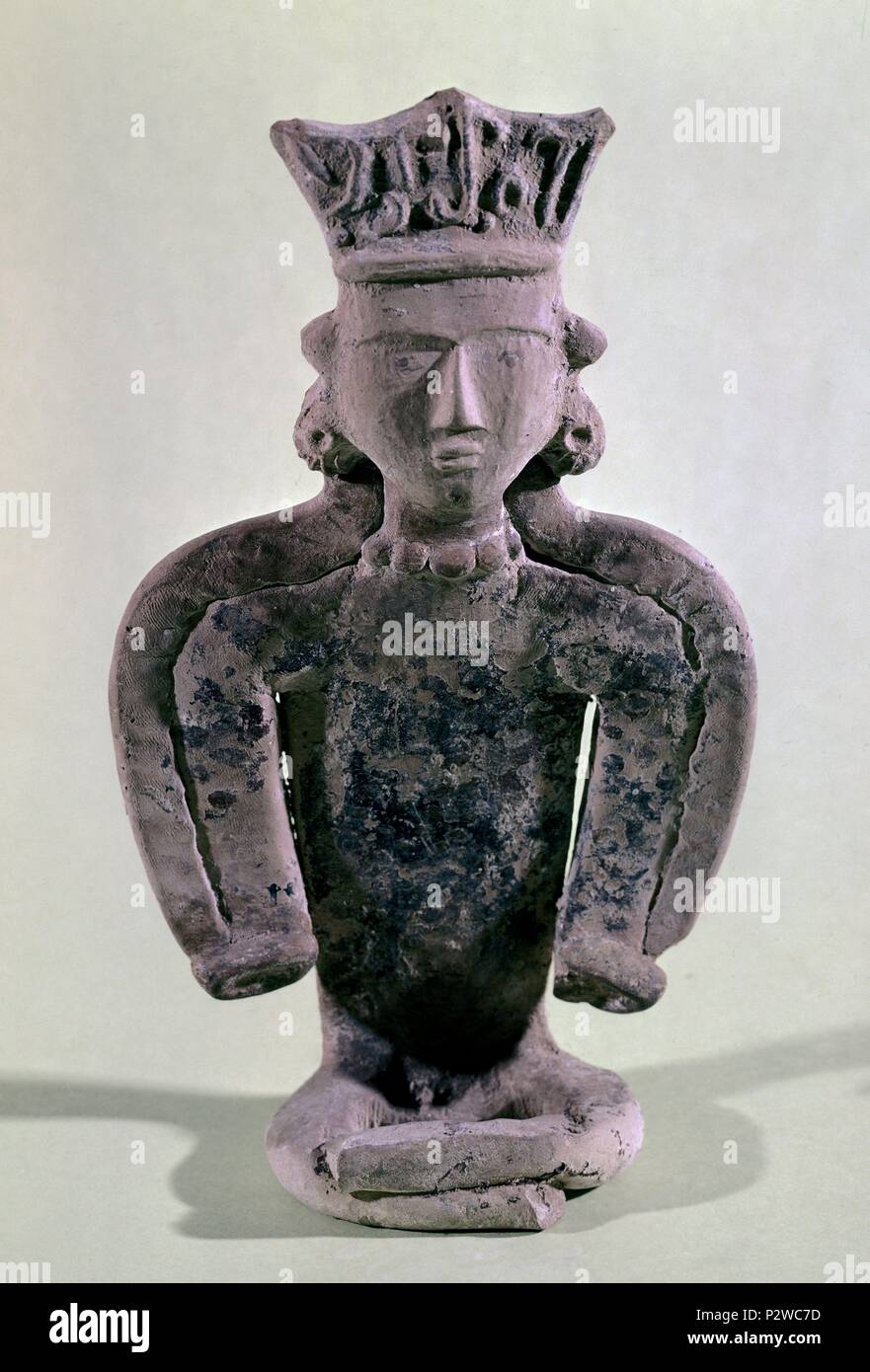 CERAMICA IRANI-FIGURILLA EN BARRO ROSADO. Location: MUSEO ARQUEOLOGICO ...