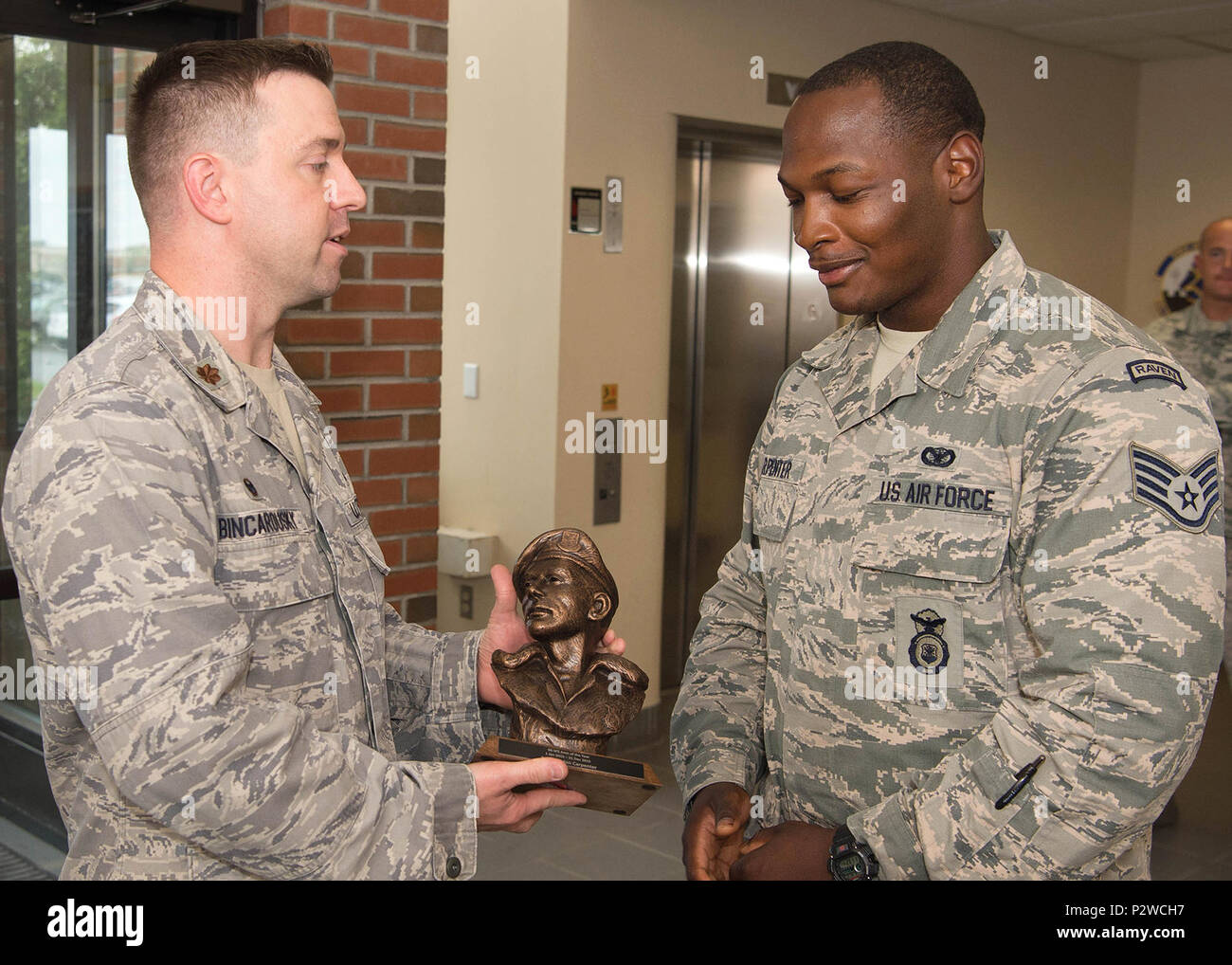 Maj. Joseph A. Bincarousky, 66th Security Forces Squadron commander ...