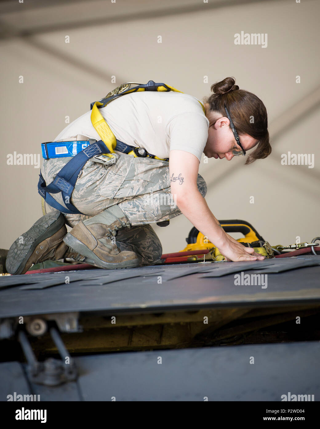 Senior Airman Amanda Scanlan, 5th Maintenance Squadron aircraft ...