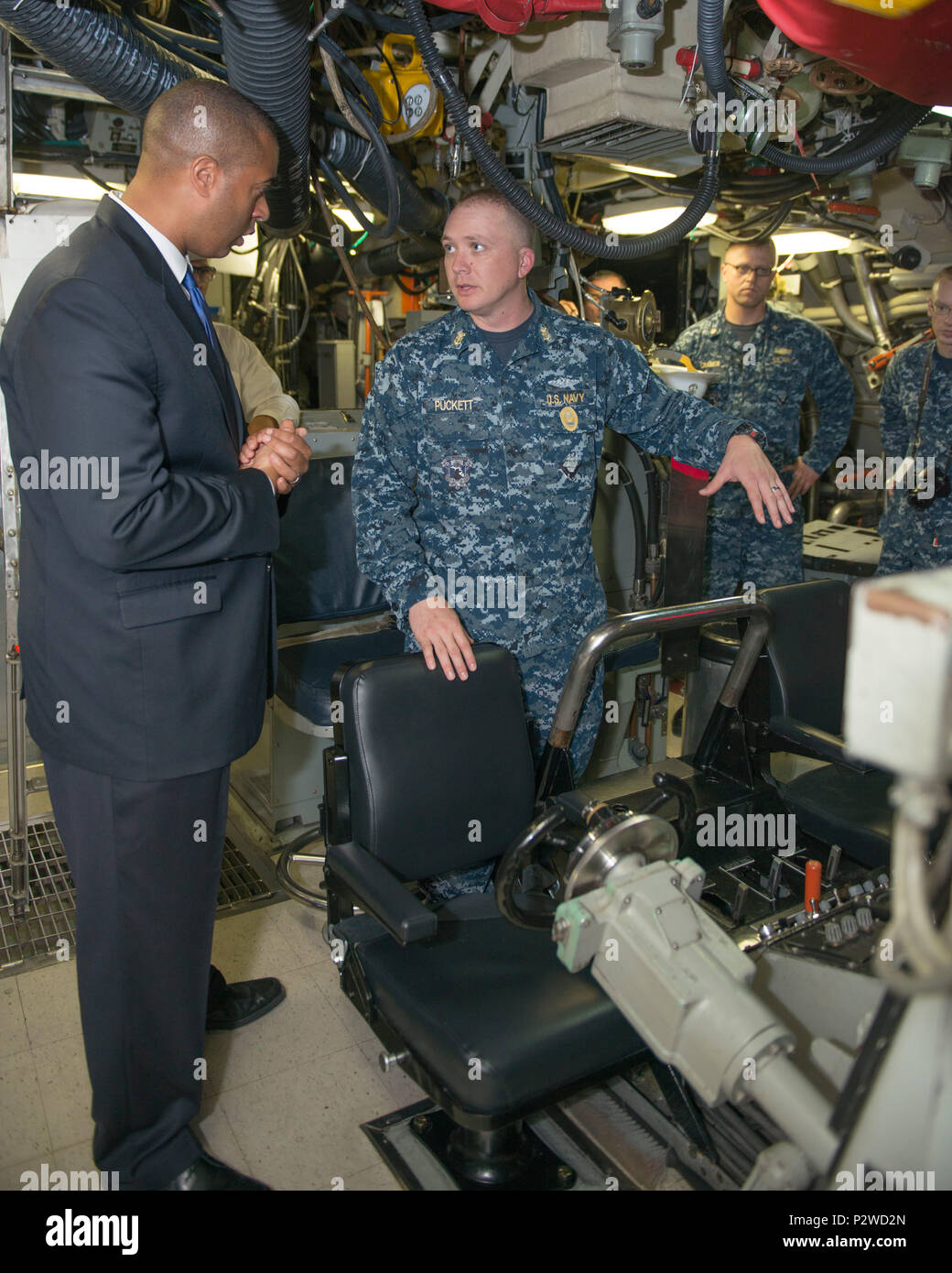 PUGET SOUND, Wash. (August 3, 2016) USS Michigan (SSGN 727)(Blue) Chief ...