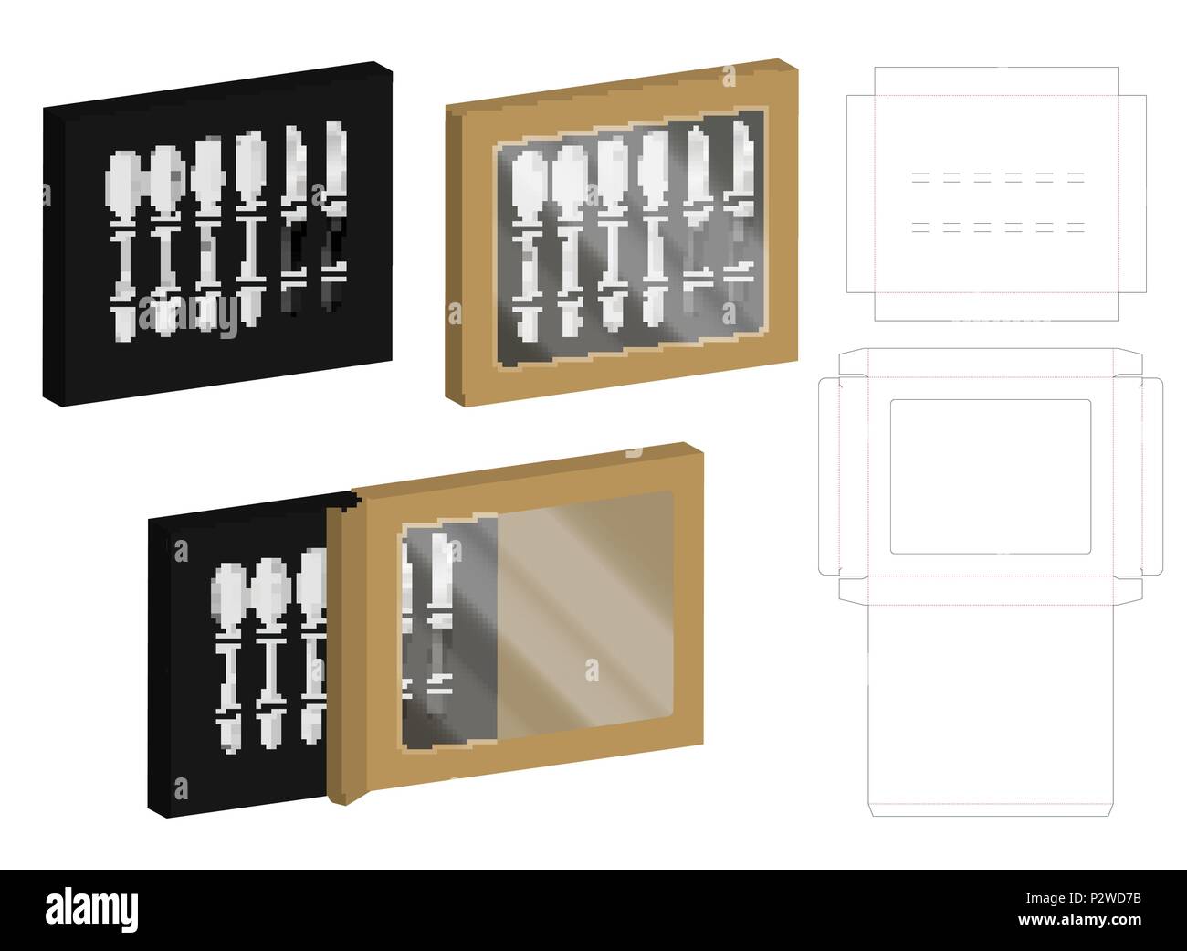 New stainless steel fork Stock Vector Images - Alamy