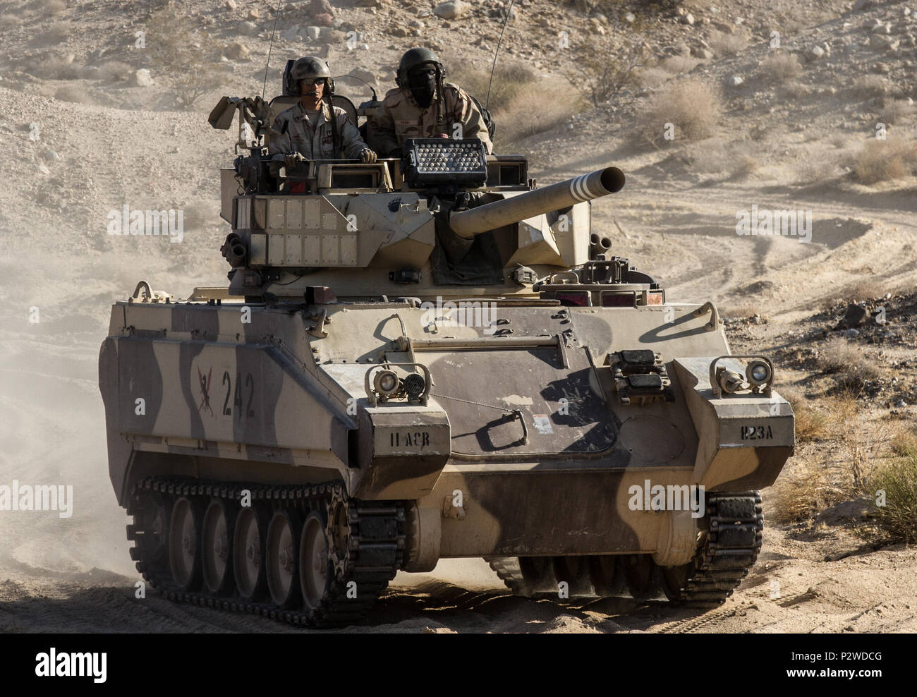 FORT IRWIN, CALIF. – U.S. Army Sgts. Keenan Kozak (left) and Roberto ...