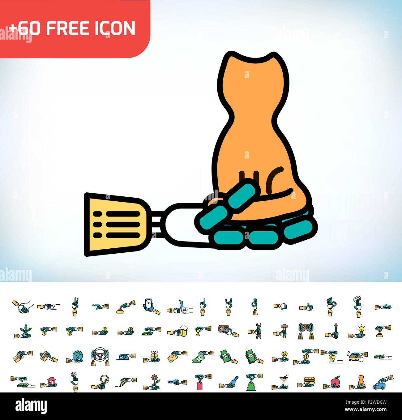 Pet robot isolated robotic Stock Vector Images - Alamy