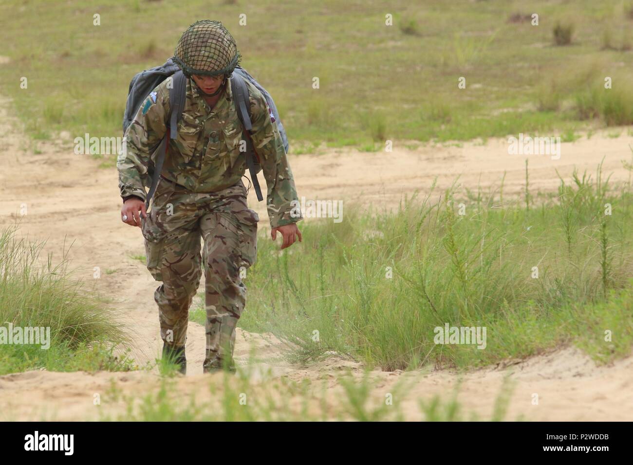 Lance Cpl. Jordan Redgrave, a British Paratrooper assigned to 3rd ...