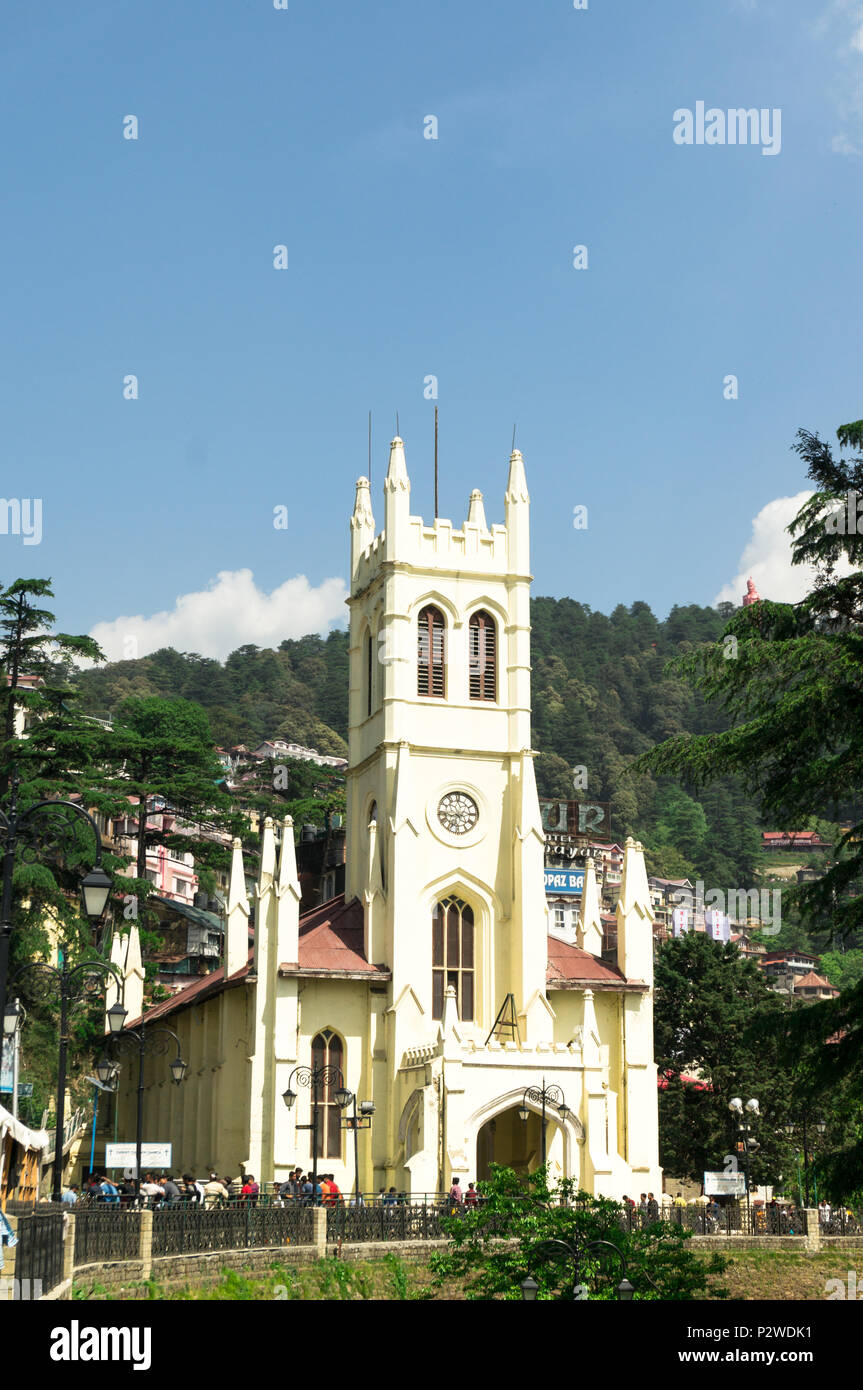 Famous christ church shimla hi-res stock photography and images - Alamy