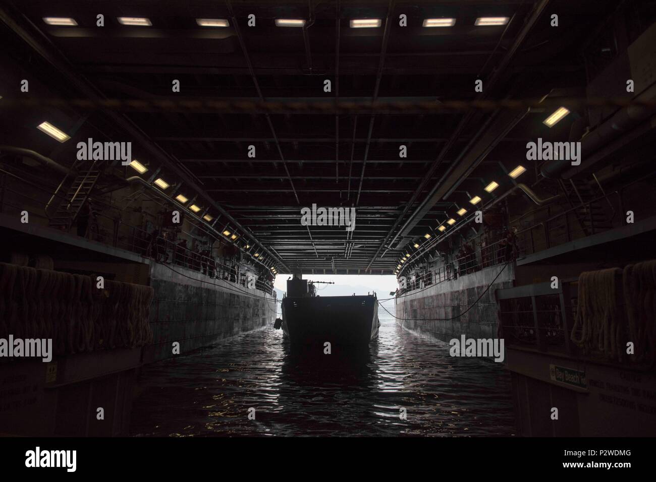 SASEBO, Japan (Aug. 4, 2016) Landing Craft Utility (LCU) 1634, assigned ...