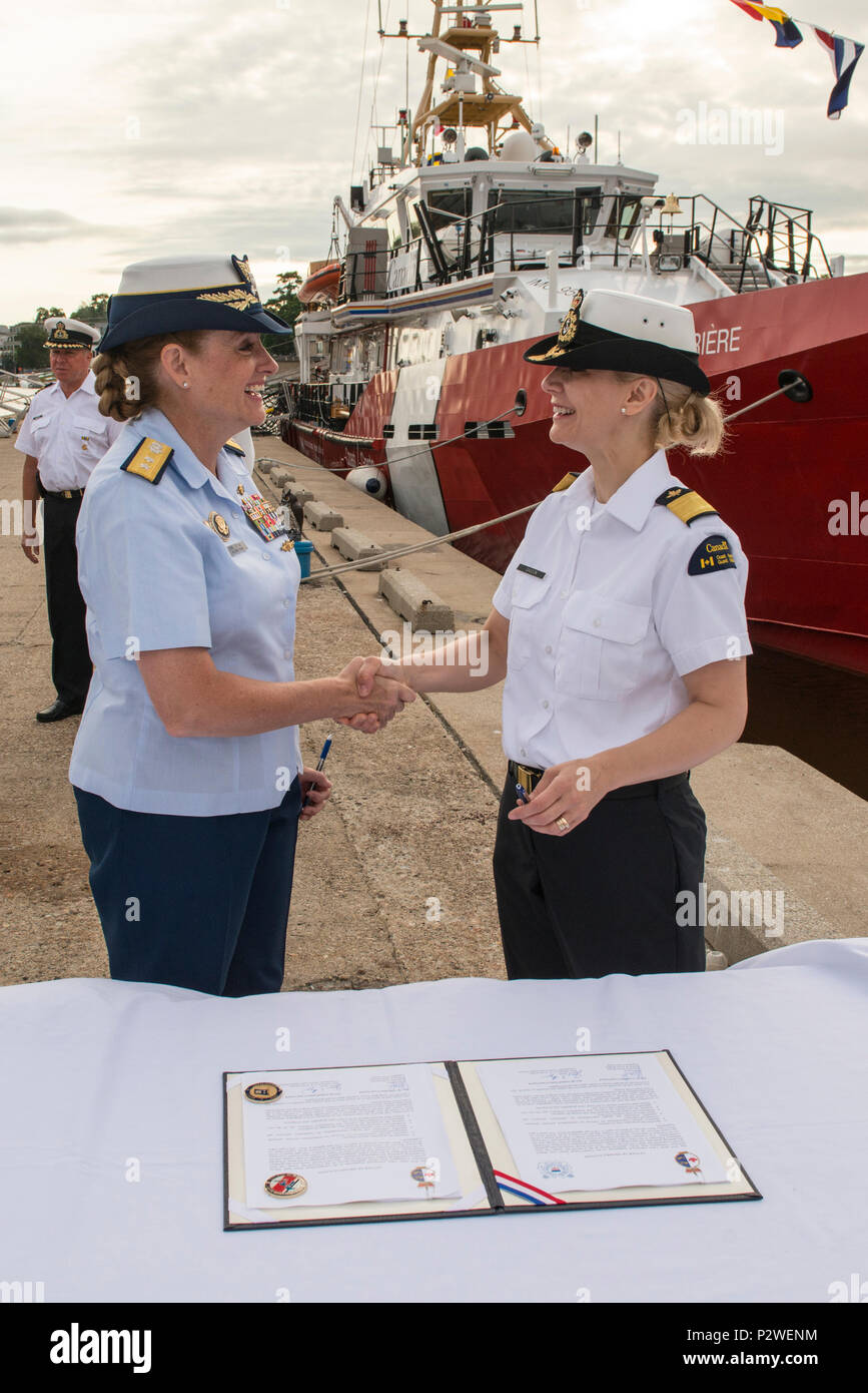 Rear Adm. June Ryan, the commander of the 9th Coast Guard District, and ...