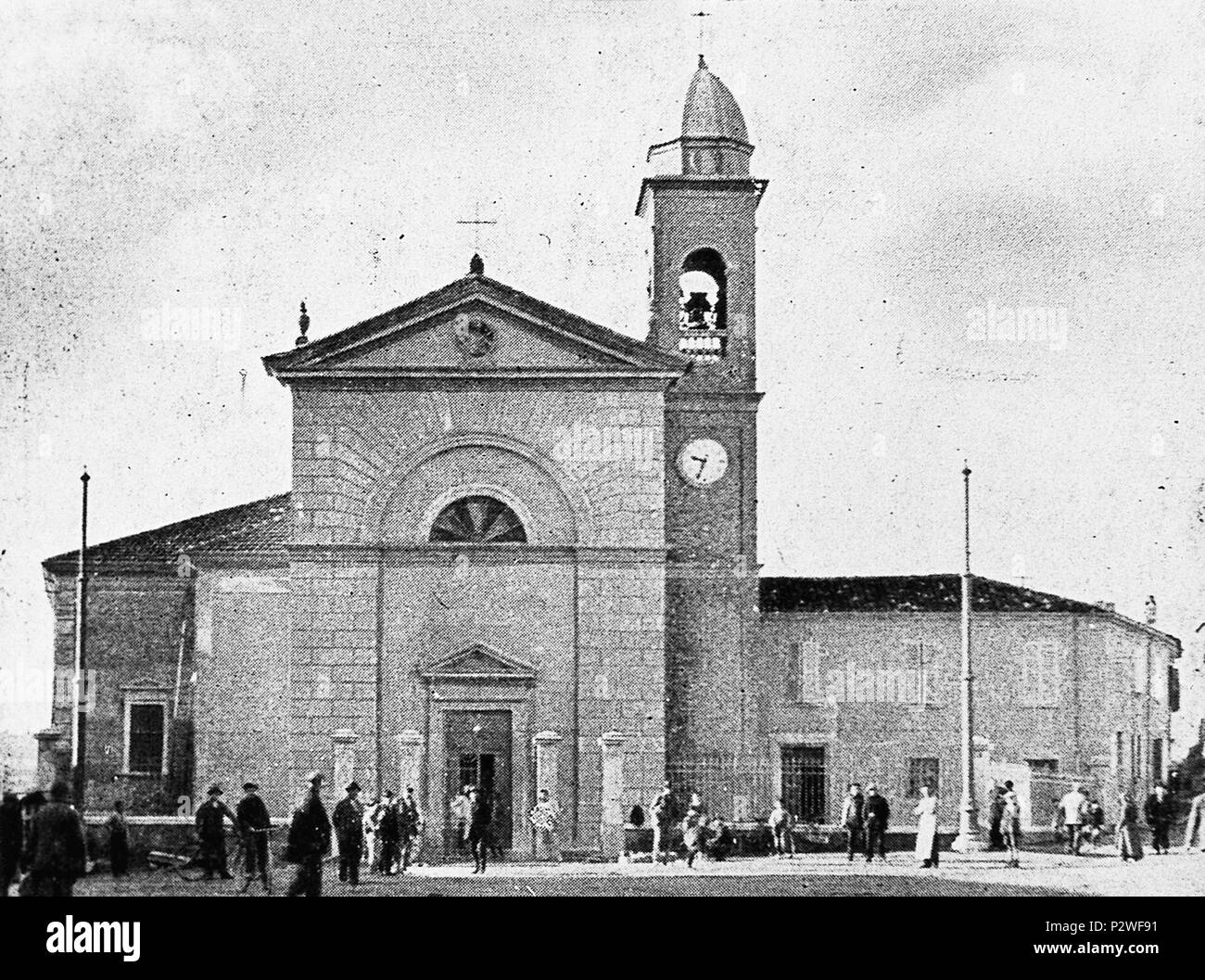 18 Chiesa di San Gaudenzo in Rimini (ancient façade Stock Photo - Alamy