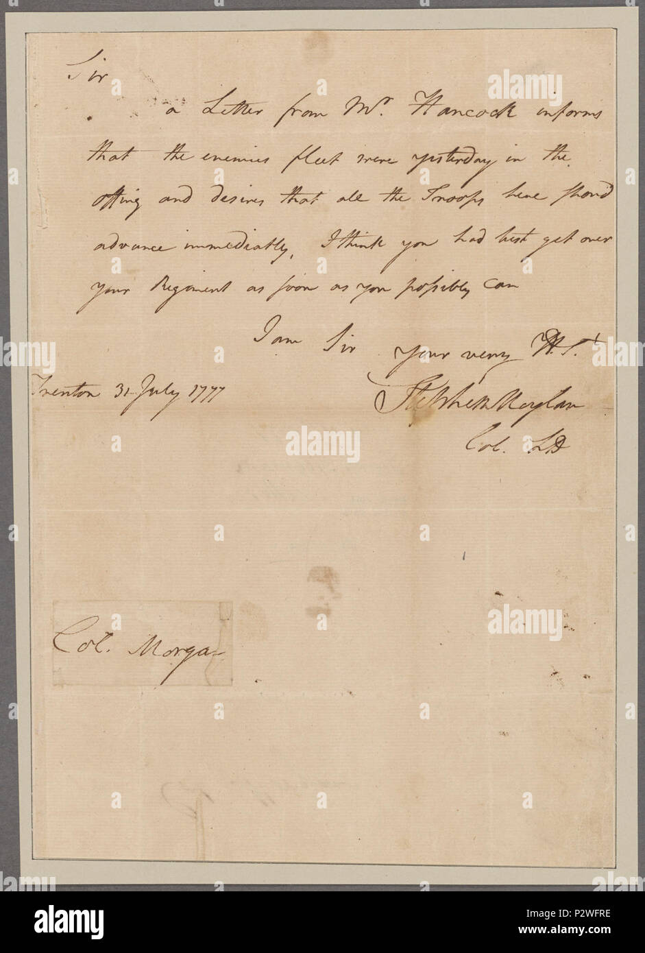 Colonel morgan morgan hi-res stock photography and images - Alamy