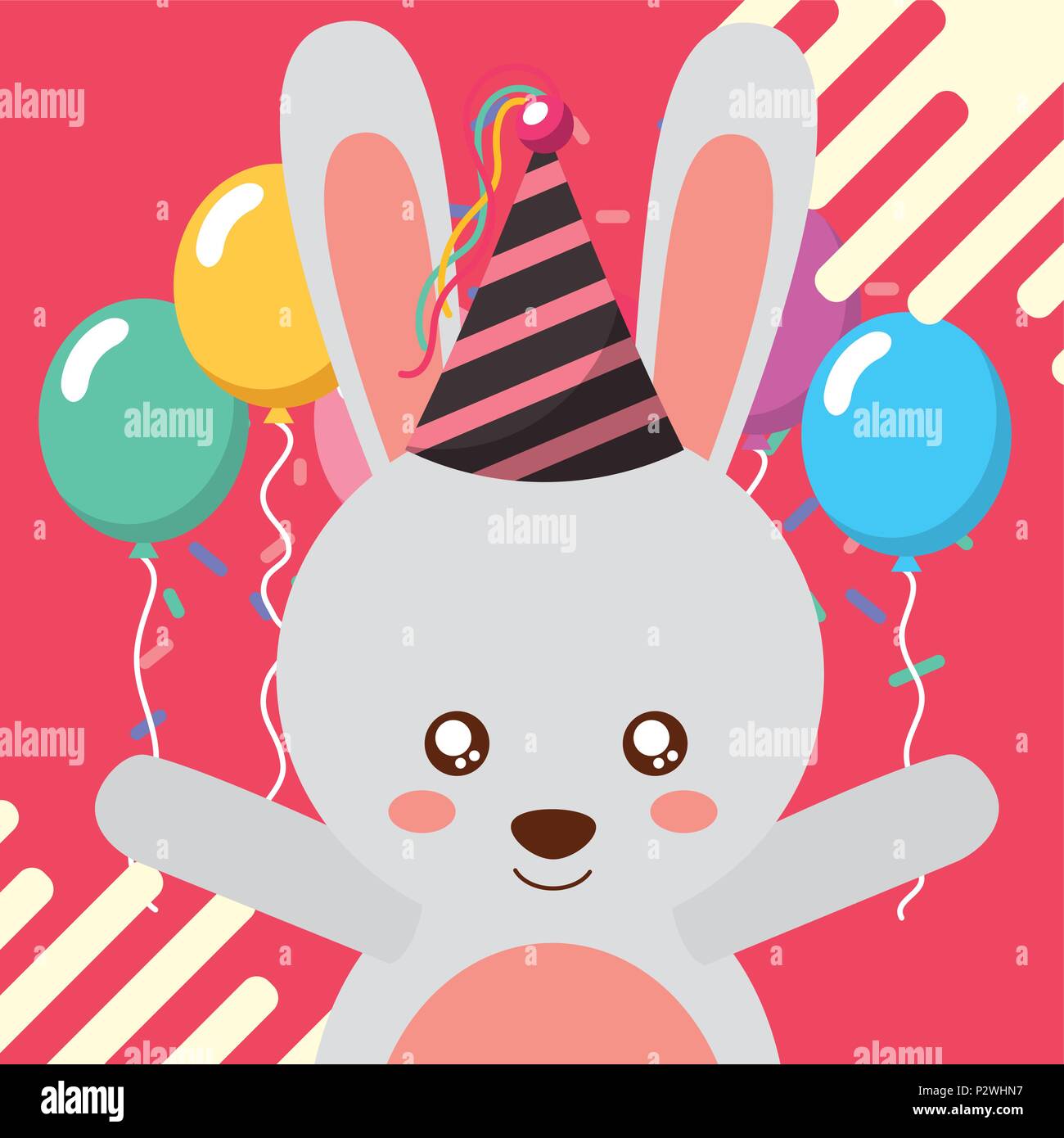cute animal happy birthday Stock Vector Image & Art - Alamy